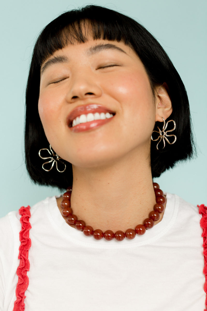 Flora Large Hoops – Kara Yoo